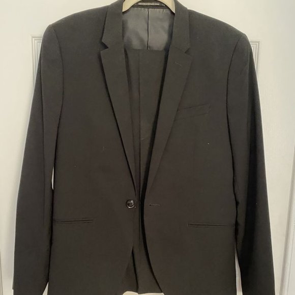 H&M | Suits & Blazers | Mens Black Suit | Poshmark